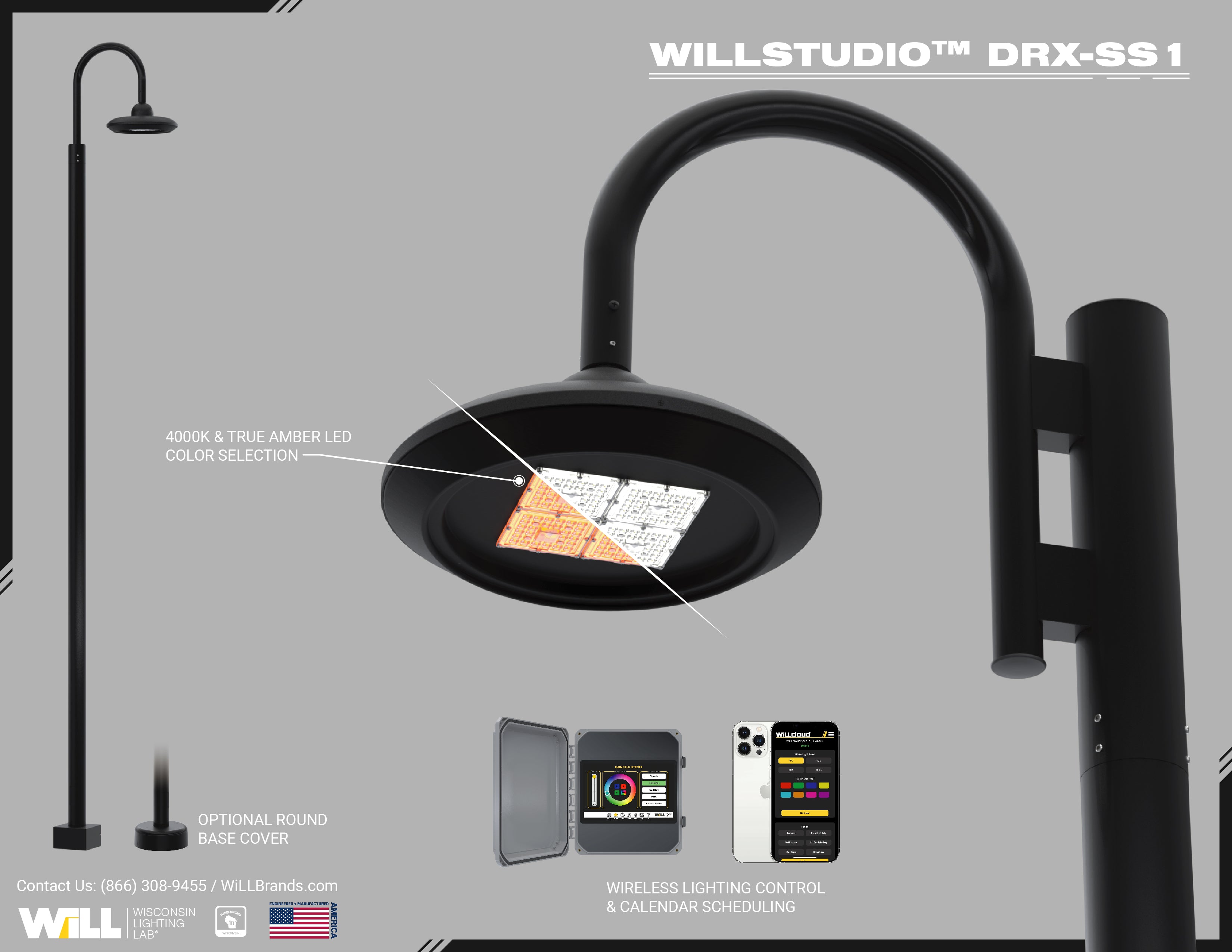 WiLLstudio®DRX + GVX with Wireless Controls and Color Selection Abilit – Wisconsin Lighting Lab ...
