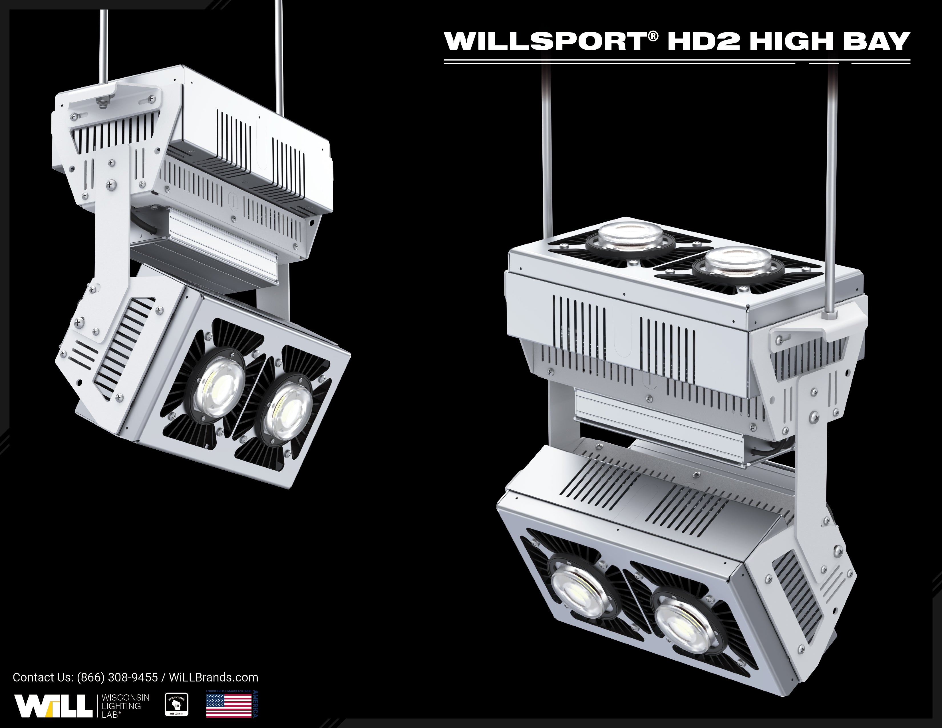 WiLLsport® HDX High Bay for Natatoriums - Indirect/Direct Custom Light ...