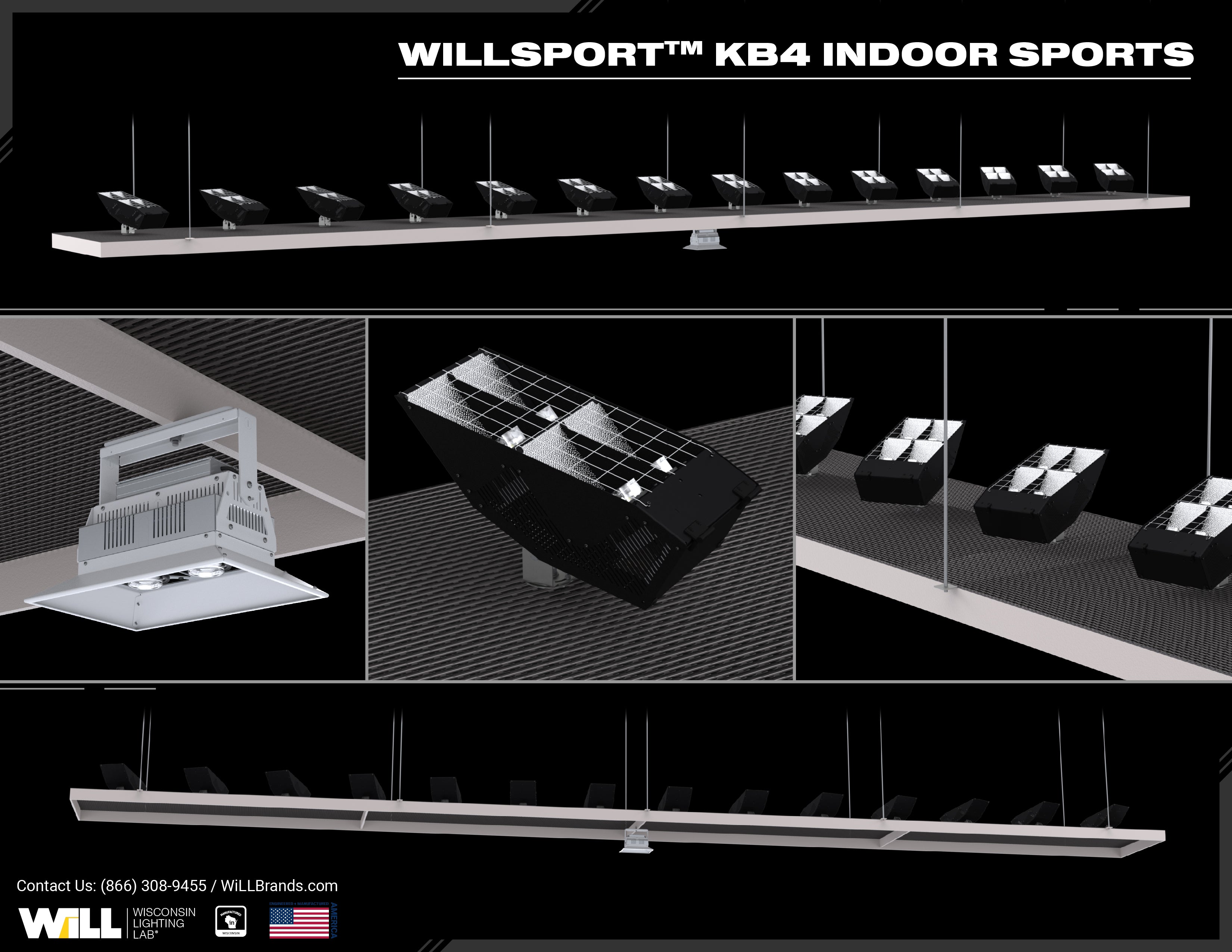 WiLLsport® KB4 Indoor Sports-Platform – Wisconsin Lighting Lab, Inc. (WiLL)