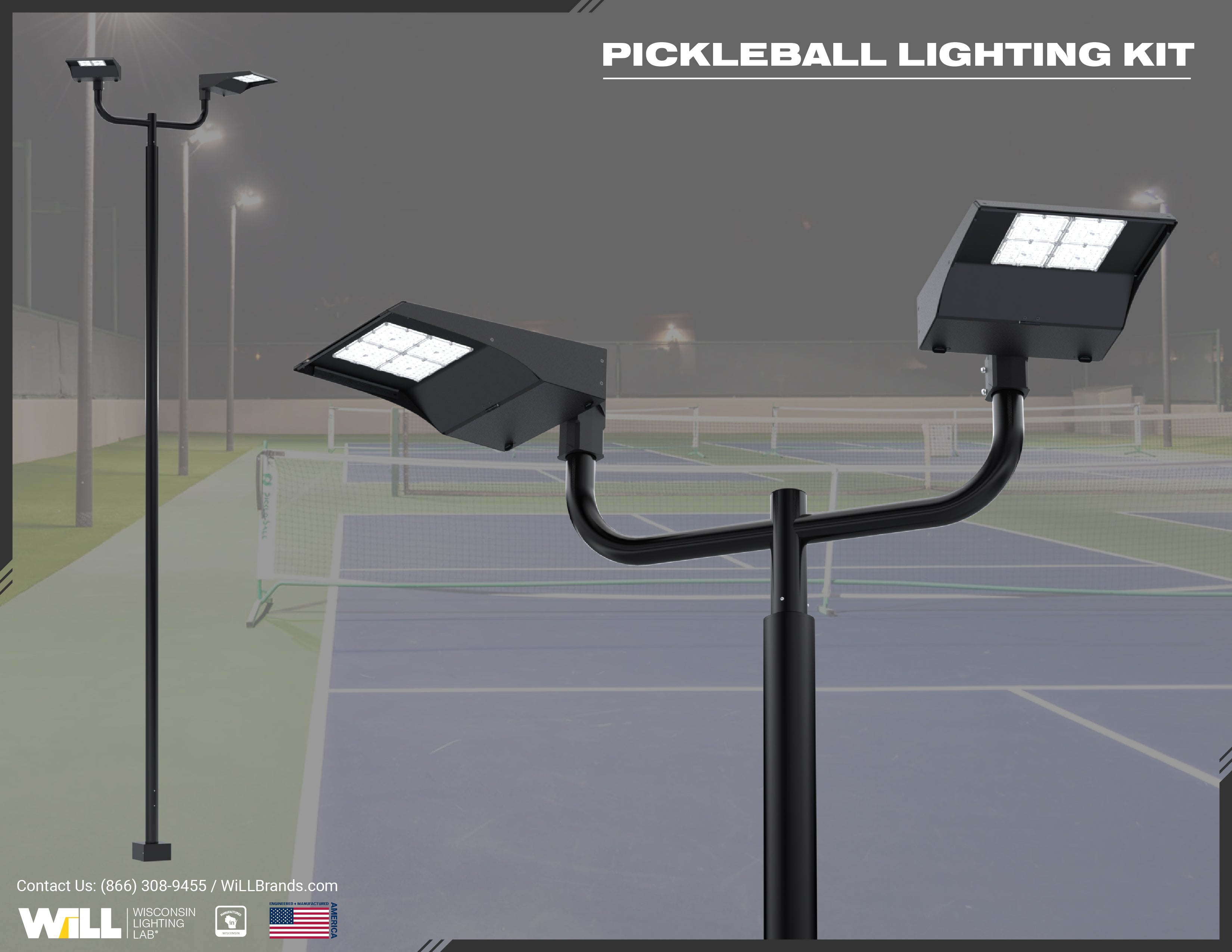Pickleball Lighting Kit – Wisconsin Lighting Lab, Inc. (WiLL)