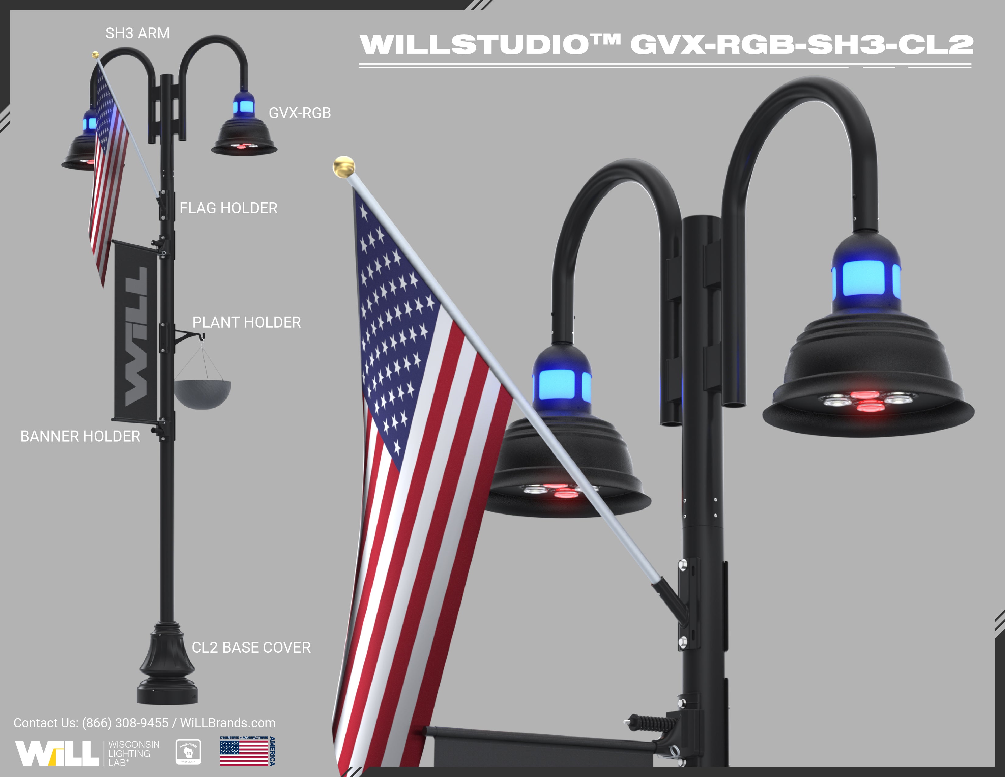 WiLLstudio GVX-RGB-SH3-CL2 – Wisconsin Lighting Lab, Inc. (WiLL)
