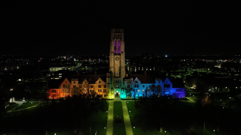 University of Toledo Clock Tower RGB Lighting + Wireless Controls | To ...