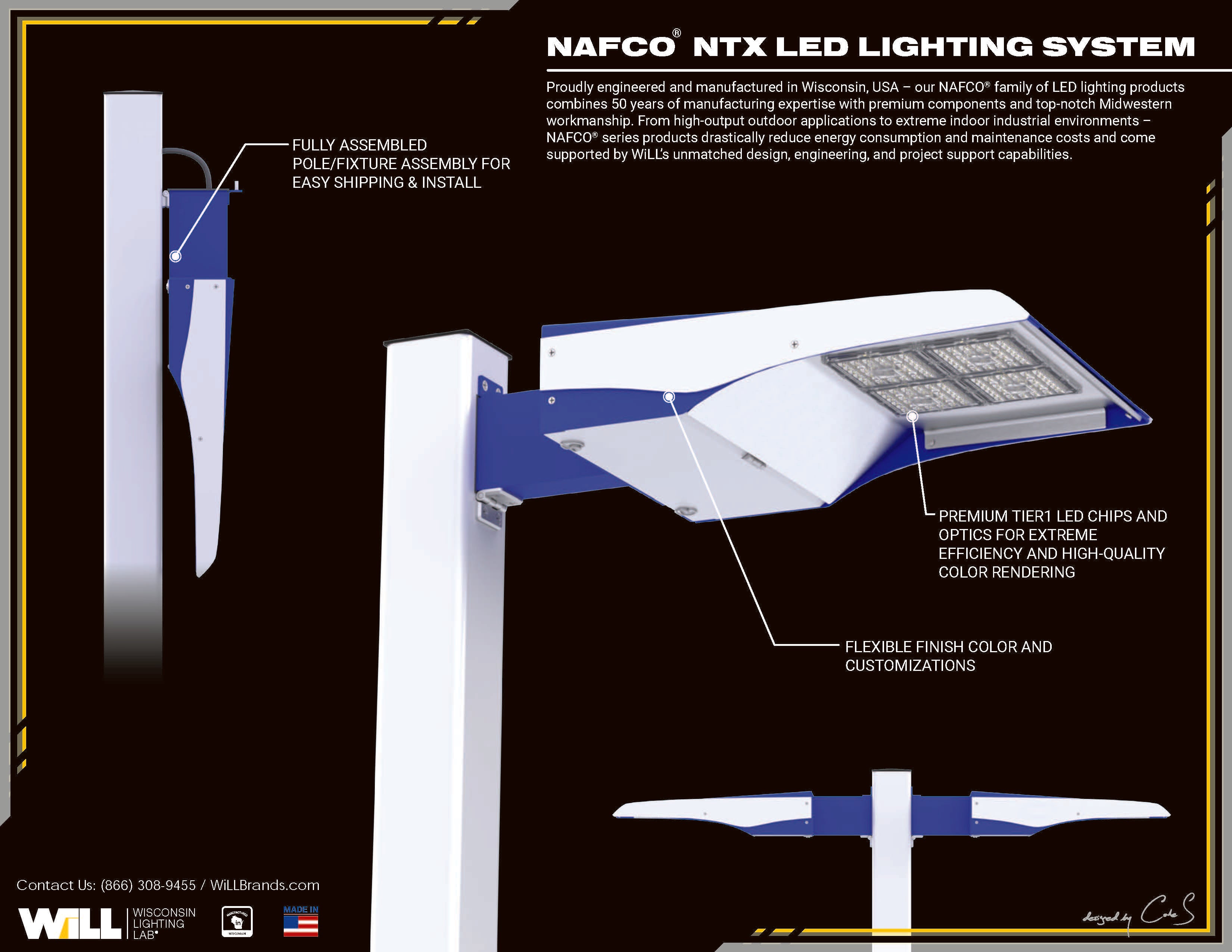 NTX LED Lighting System - Blue + White Color Scheme – Wisconsin ...