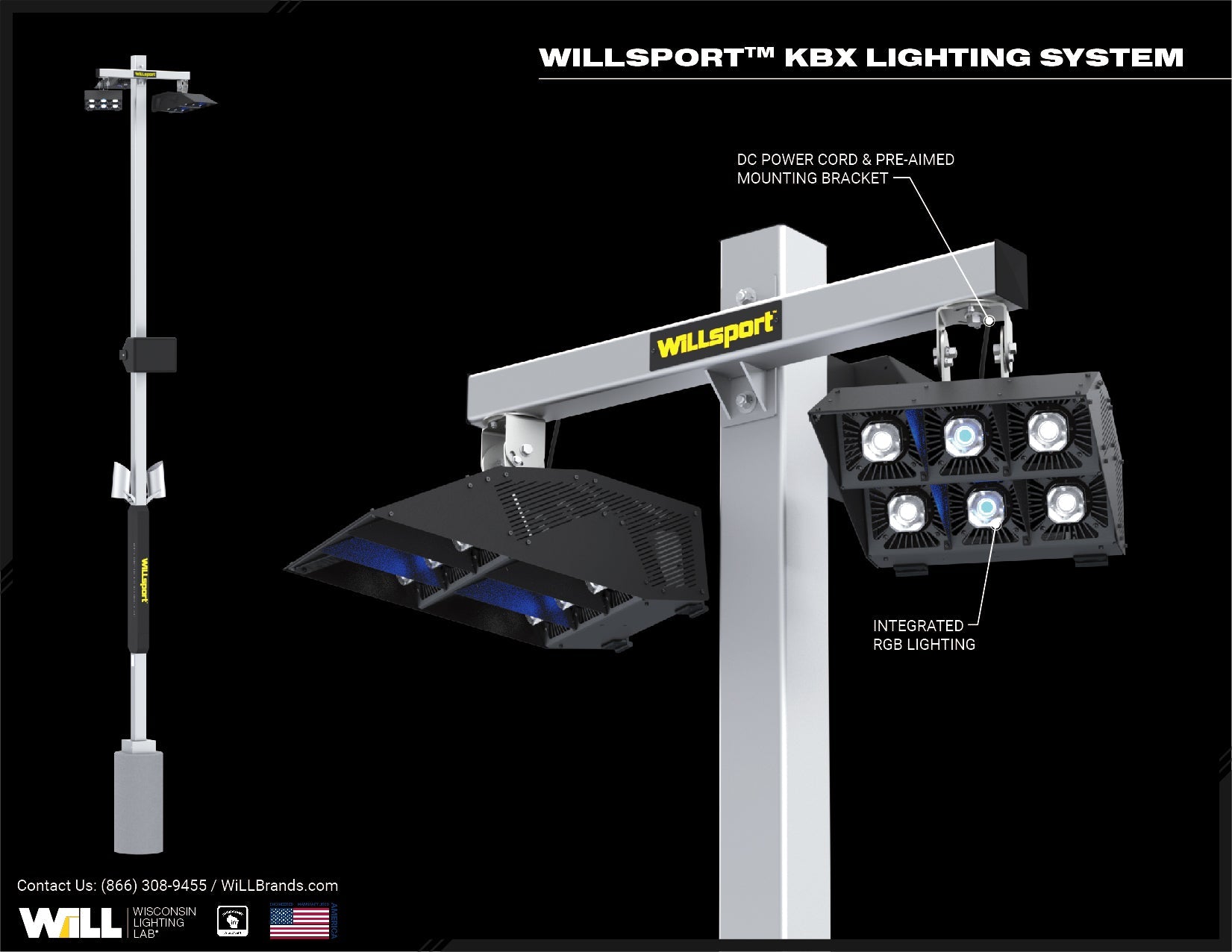 WILLSPORT® KBX Lighting Configuration with RGB + Custom Remote Power ...