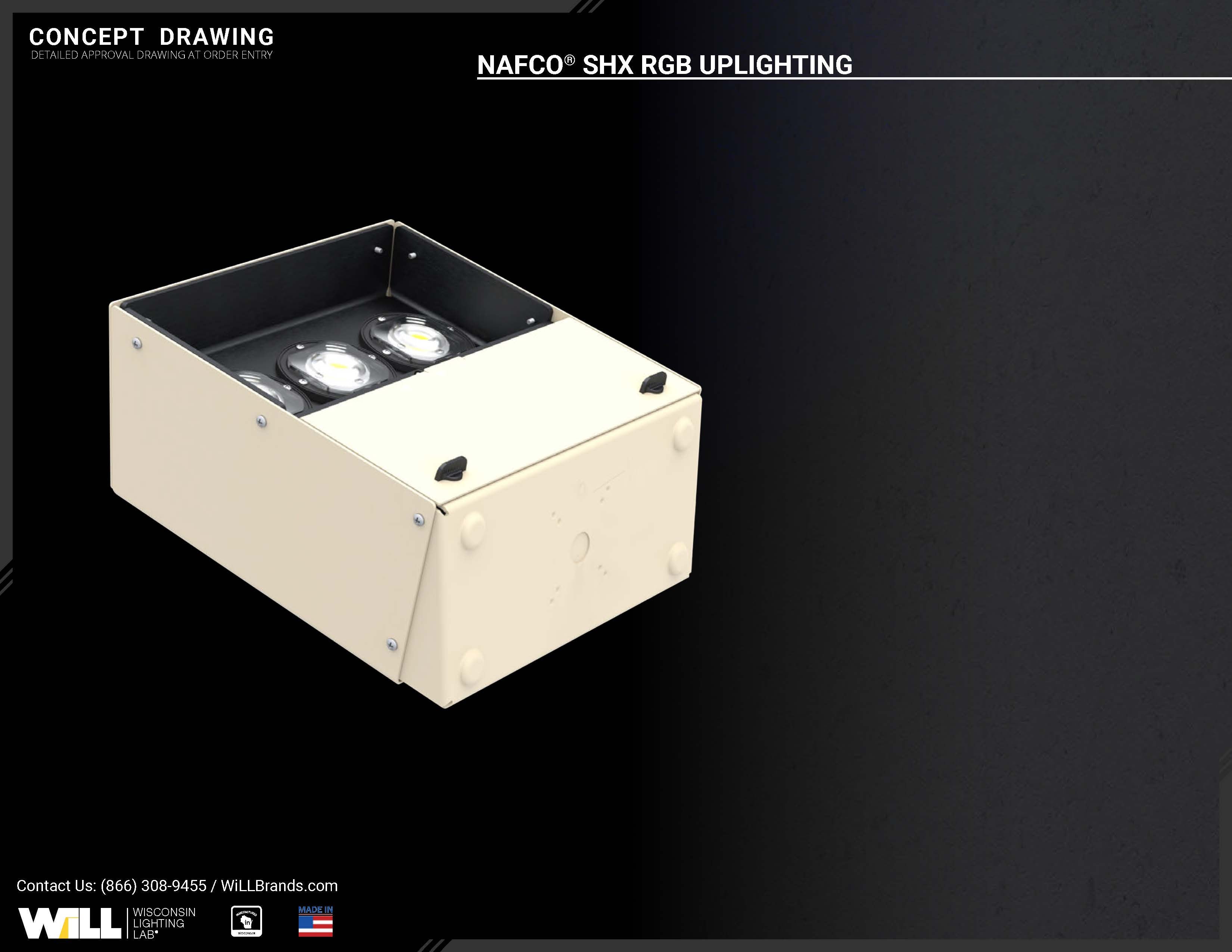 NAFCO® SHX Uplight feat. White Finish – Wisconsin Lighting Lab, Inc. (WiLL)