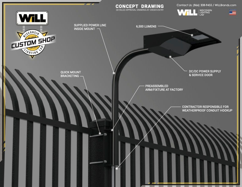 NAFCO® SLX Security Lighting Application w/ Custom Mount – Wisconsin ...